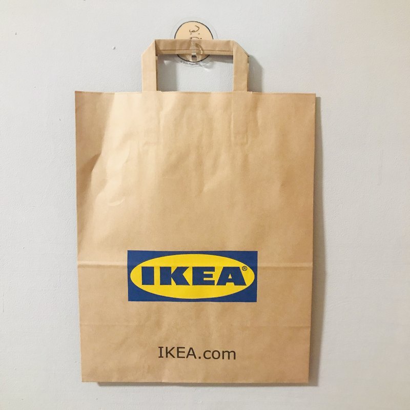 IKEA代購 紙袋 IKEA logo袋 禮品袋 30X16X38公分 禮物袋 包裝袋 手提袋 | 蝦皮購物