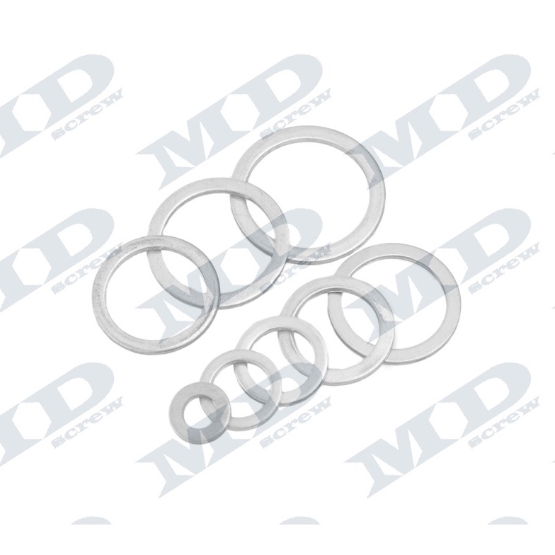 [ 螺絲福 螺絲專賣 ] 洩油墊片 機油墊片 鋁華司 鋁墊片M8~M18(10片裝) | 蝦皮購物