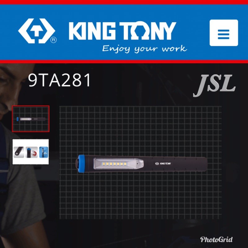 {JSL} KING TONY 9TA281 可充電LED筆燈 | 蝦皮購物