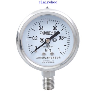 (壓力錶)軒勝Y60BF 1MPa不銹鋼壓力表 防腐壓力表 全不銹鋼高溫壓力表clairehoo | 蝦皮購物