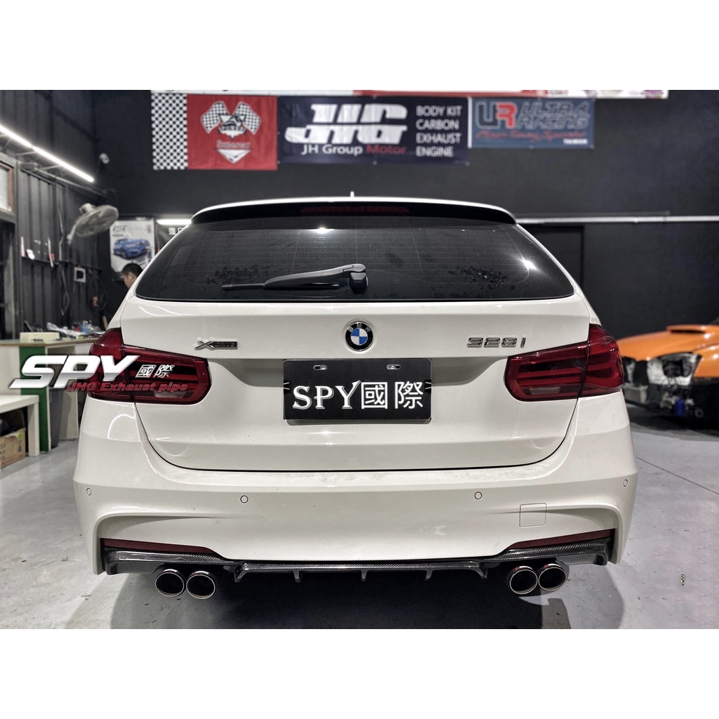 【SPY MOTOR】BMW F30 F31碳纖維後下巴 四出 | 蝦皮購物