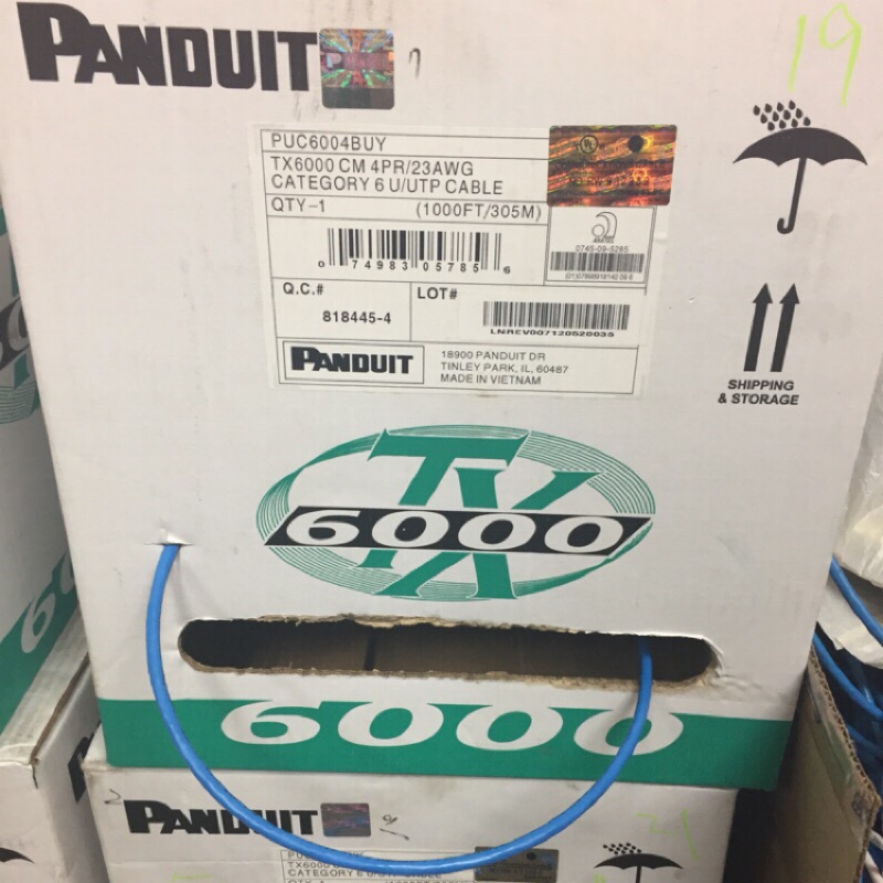 Panduit cat6 305米 PUC6004BU-FE網路線 | 蝦皮購物