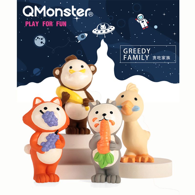 限定款買一送一優惠【Q-monster 貪吃家族系列】 逗趣乳膠 發聲玩具 狗玩具 發聲 啾啾聲 犬玩具 寵物玩具 | 蝦皮購物