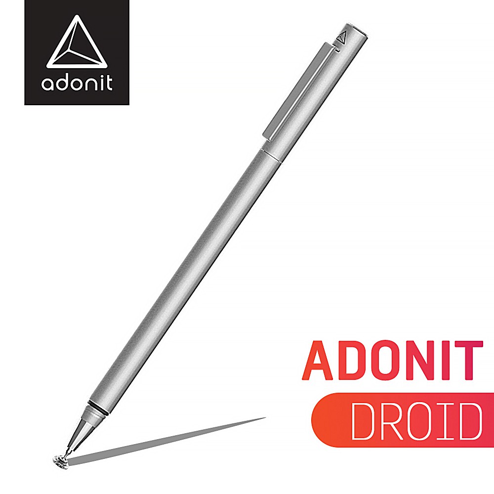 【Adonit】DROID - 安卓機專用觸控筆，新型微型碟片，超自然筆觸 - 銀色 | 蝦皮購物
