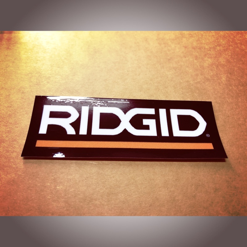 RIDGID 里奇 電動工具品牌 Logo 防水pvc貼紙 | 蝦皮購物