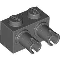 LEGO 樂高 53540 深灰 科技 磚 接頭 Brick Mod 1x2 Pins 4210697 | 蝦皮購物