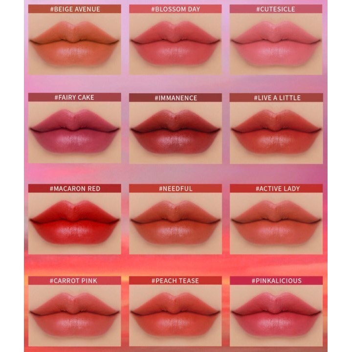 3CE Velvet Lip Tint Walk N Talk / Bitter Hour / 羊絨裸色 / 定義 / | 蝦皮購物