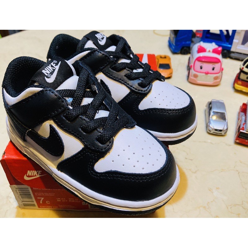 Nike Dunk Low 黑白熊排小童toddler CW1589-100 7C、9C | 蝦皮購物