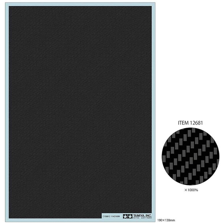 現貨 TAMIYA 田宮 12681 CARBON 碳纖 水貼 綾織 細目 | 蝦皮購物