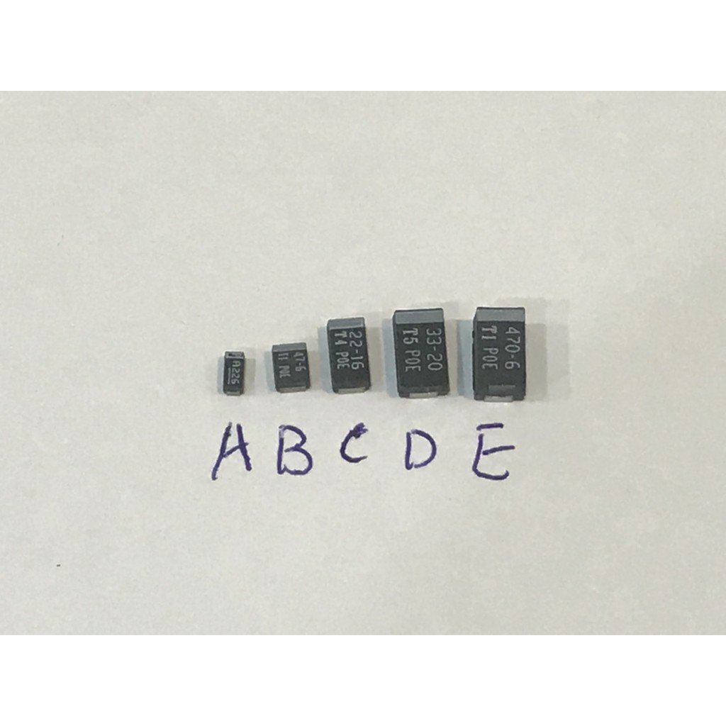 鉭質電容 1uF ±20% 25V 3216 A Case (一組10pcs) | 蝦皮購物