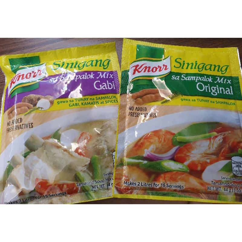 【菲律賓】Knorr 康寶 酸湯粉 Sinigang sa Sampalok mix Orignal/Gabi 44g | 蝦皮購物