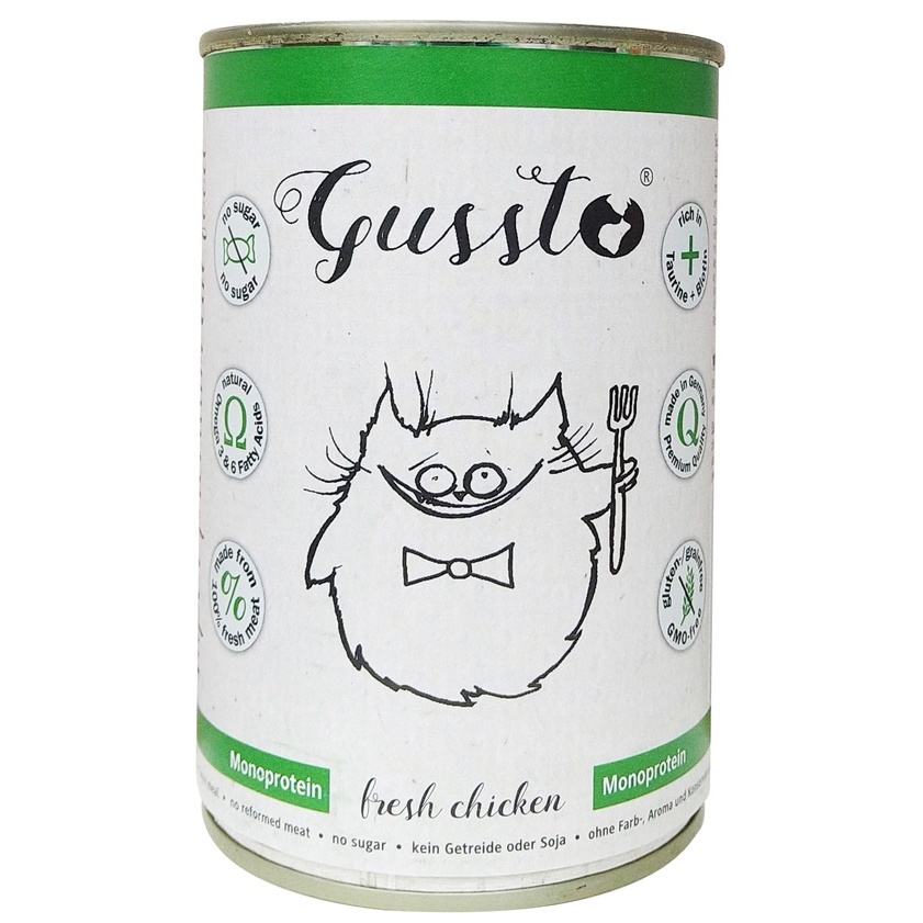 惡魔喵 GUSSTO 天然無穀主食罐/貓咪主食罐/貓餐包/德國罐/無膠/無穀/有機 85g/200g/400g | 蝦皮購物