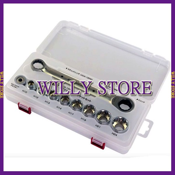 【WILLY STORE】日本ANEX AOA-19S4 轉換棘輪扳手 角度轉換器 棘輪板手轉套筒板手 | 蝦皮購物