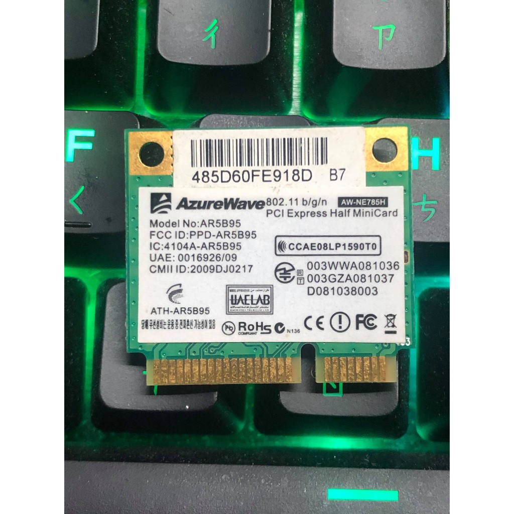 海華 AzureWave AR5B95 Mini pcie 無線 網卡 802.11n b/g/n WiFi 筆電 半高 | 蝦皮購物