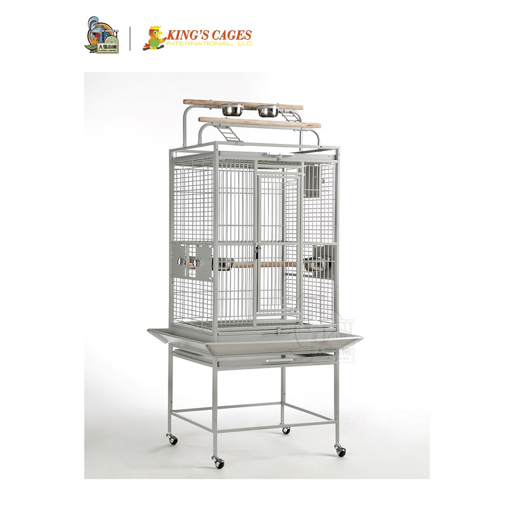 【大鸚帝國】美國金氏KING'S CAGES / 美式經典頂架籠(小號) / 鸚鵡鳥籠 錐尾 和尚 玄鳳 凱克 紅肩金剛 | 蝦皮購物