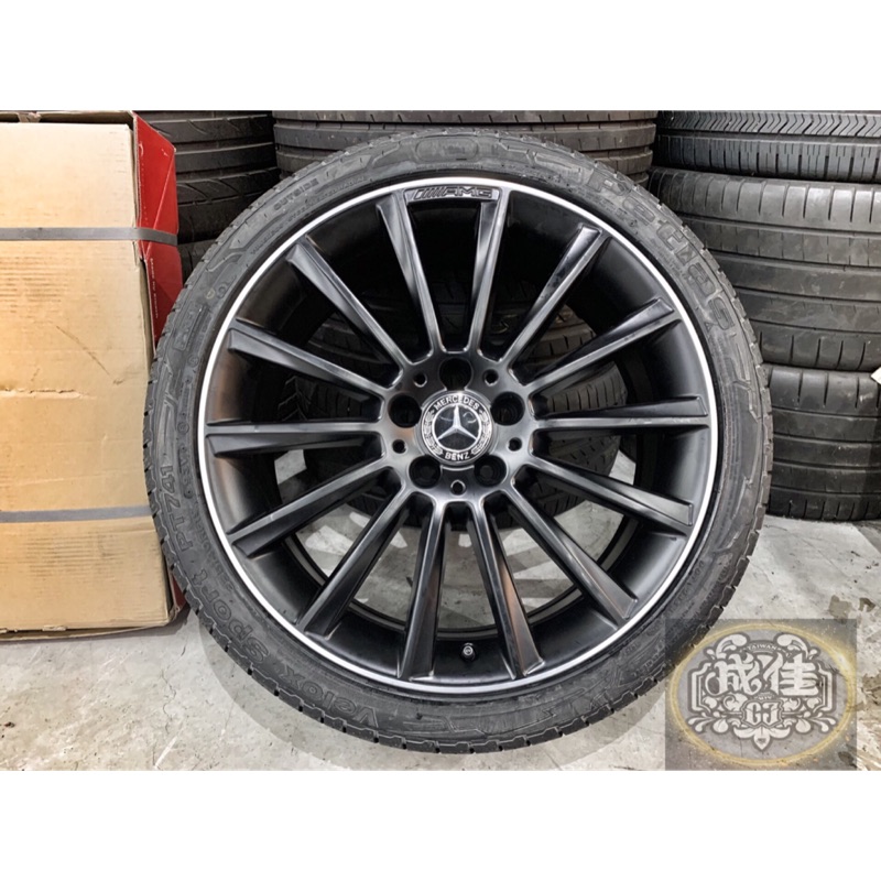 ⭐️BENZ W205 AMG 正原廠19吋前後配鋁圈+失壓續跑胎 | 蝦皮購物