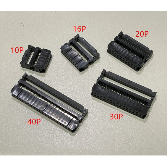 2559-2563 壓線頭 FC-10P/16P/20P/30P/40P 2.54mm間距 三件套 IDC壓線頭 牛角 | 蝦皮購物