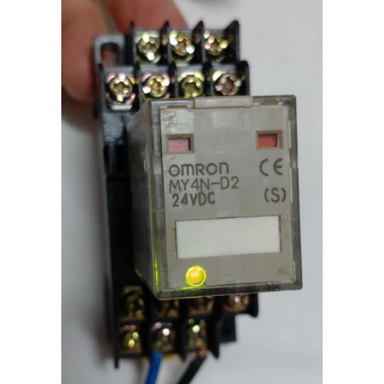 🌞歐姆龍 OMRON 繼電器 MY4N-D2 DC24(S) 線圈突波吸收用/二極體型/4極/附動作指示燈 24VDC | 蝦皮購物