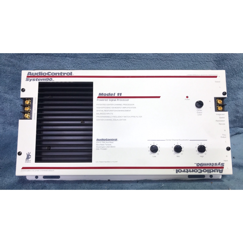 【鐘鳴汽車音響】AudioControl system 90 model 11 前級訊號處理器中置喇叭擴大機庫存新品出清 | 蝦皮購物
