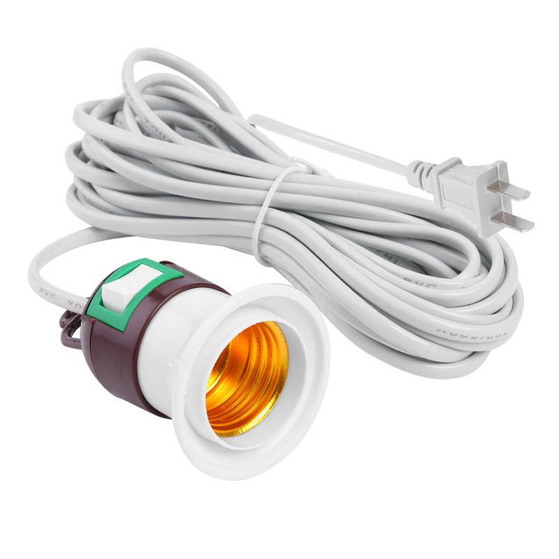 E27 燈座 3m/5m/10m 電源線懸掛式吊燈座吊燈燈泡插座適配器帶開/關開關 | 蝦皮購物