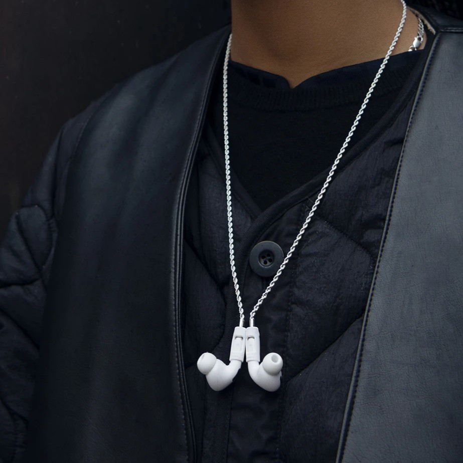 現貨+預購 TAPPER Plated Rope Chain AirPods 藍牙耳機磁吸掛繩 925純銀頸鍊18K金 | 蝦皮購物