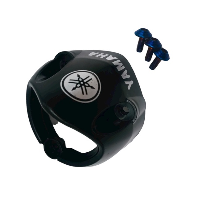 Y15zr V1 V2 ekzos 消音器端蓋 [YAMAHA LOGO]+Skru SCREW 鈦金頭罩 ekzos | 蝦皮購物