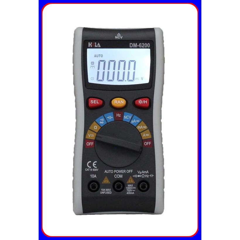 HILA DM-6200 自動換檔數字電表｜多功能自動電錶 NCV驗電 | 蝦皮購物