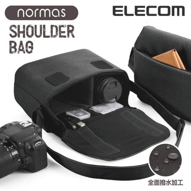 3C 賣場 ELECOM (DGB-S031) normas 休閒 多功能 相機包 側背包 1機2鏡 手提 類單眼 微單 | 蝦皮購物