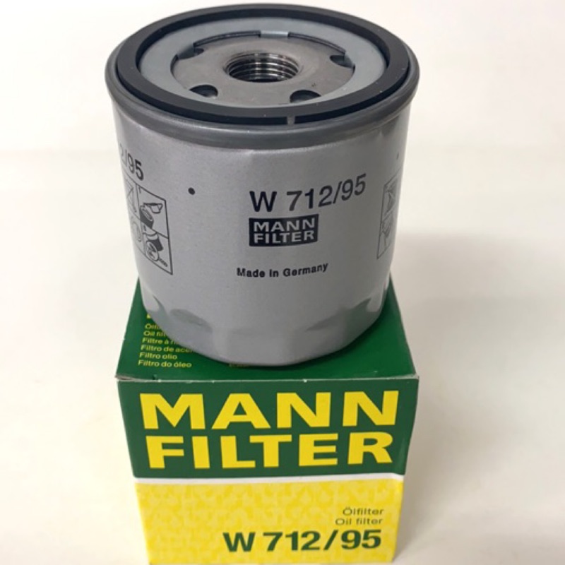 德國 MANN W712/95 奧迪 A1 A3 A4 Q2 Q3 福斯 T-ROC 1.5 機油芯 濾芯 過濾芯 | 蝦皮購物