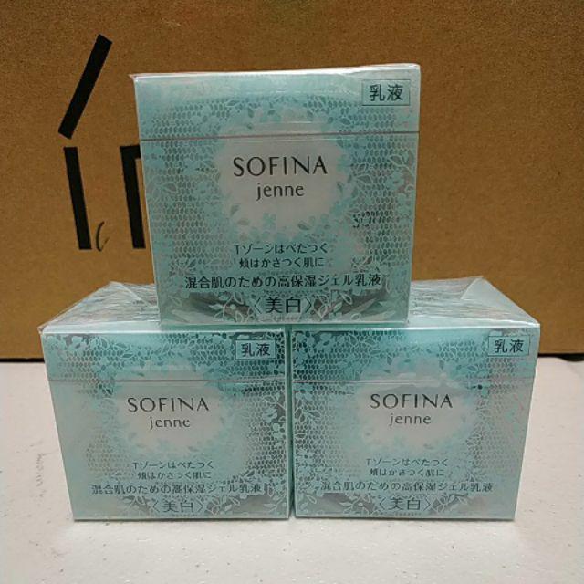 💎 SOFINA 蘇菲娜 💎 透美顏 飽水控油雙效水凝乳液 50g 保濕款 / 美白款~ 混合肌適用，飽水控油雙效化妝水 | 蝦皮購物