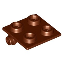 LEGO 樂高 零件 6134 紅棕色 褐色 6167644 2x2 Top 轉軸頂板 可配搭 3937 | 蝦皮購物