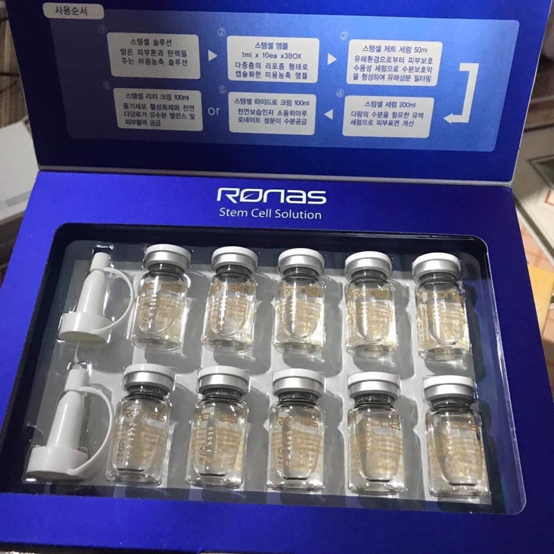韓國Ronas 幹細胞精華液 5ml 10支.套裝 | 蝦皮購物