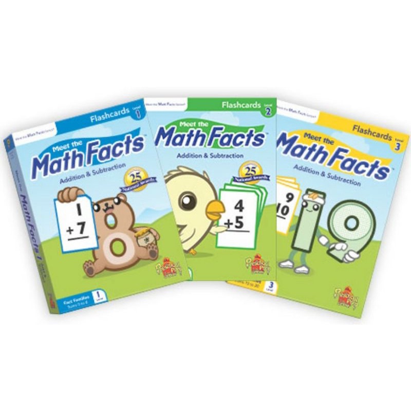 Meet the Math Facts Addition&Subtraction Flashcards 3 Pack | 蝦皮購物
