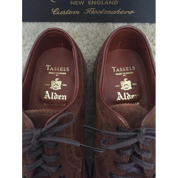 全新品 ALDEN 97785 BROWN SUEDE LONGWING / 7.5D(990) | 蝦皮購物