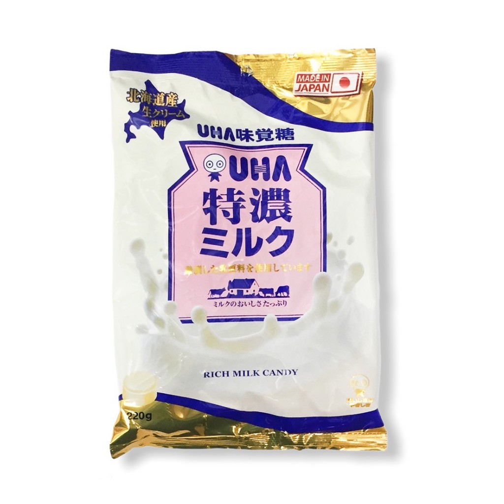 UHA味覺糖 北海道特濃大袋牛奶糖 220g | 蝦皮購物
