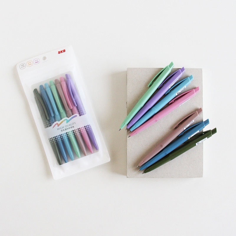 《morris_official》SKB文明鋼筆｜復古色按動鋼珠筆(7色入)【G-1203】 | 蝦皮購物