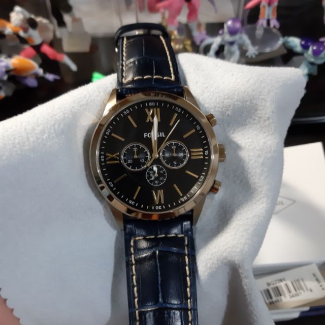 Fossil BQ2261 大錶徑琥珀金三眼計時錶 | 蝦皮購物