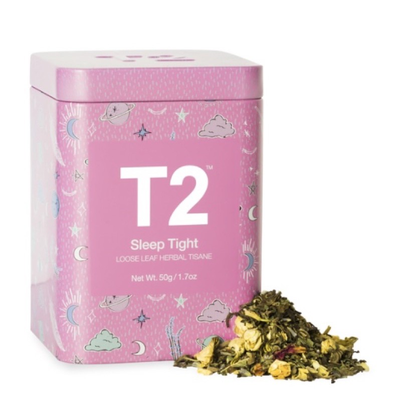 國外帶回T2 Sleep Tight 一夜好眠晚安茶鐵罐組50g/25入茶包 | 蝦皮購物