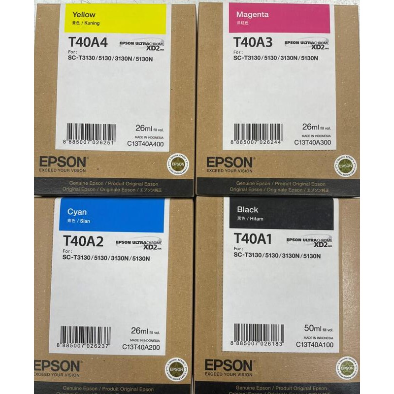 EPSON 原廠墨水匣 T40A1/T40A2/T40A3/T40A4 黑 青 紅 黃 | 蝦皮購物