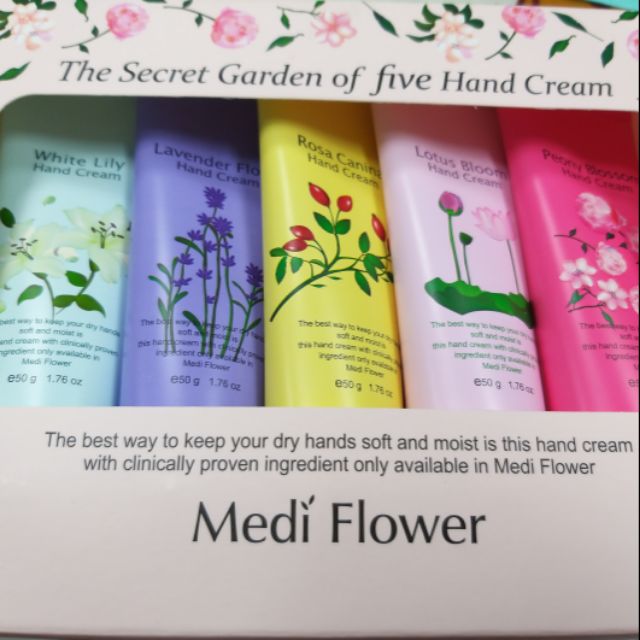 韓國Medi Flower秘密花園護手霜禮盒/5入組盒 | 蝦皮購物