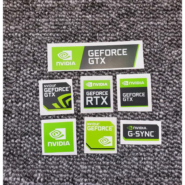 【超精緻金屬貼紙】英偉達顯卡標簽原裝正品筆記本NVIDIA貼紙 GTX GEFORCE CUDA標貼 | 蝦皮購物