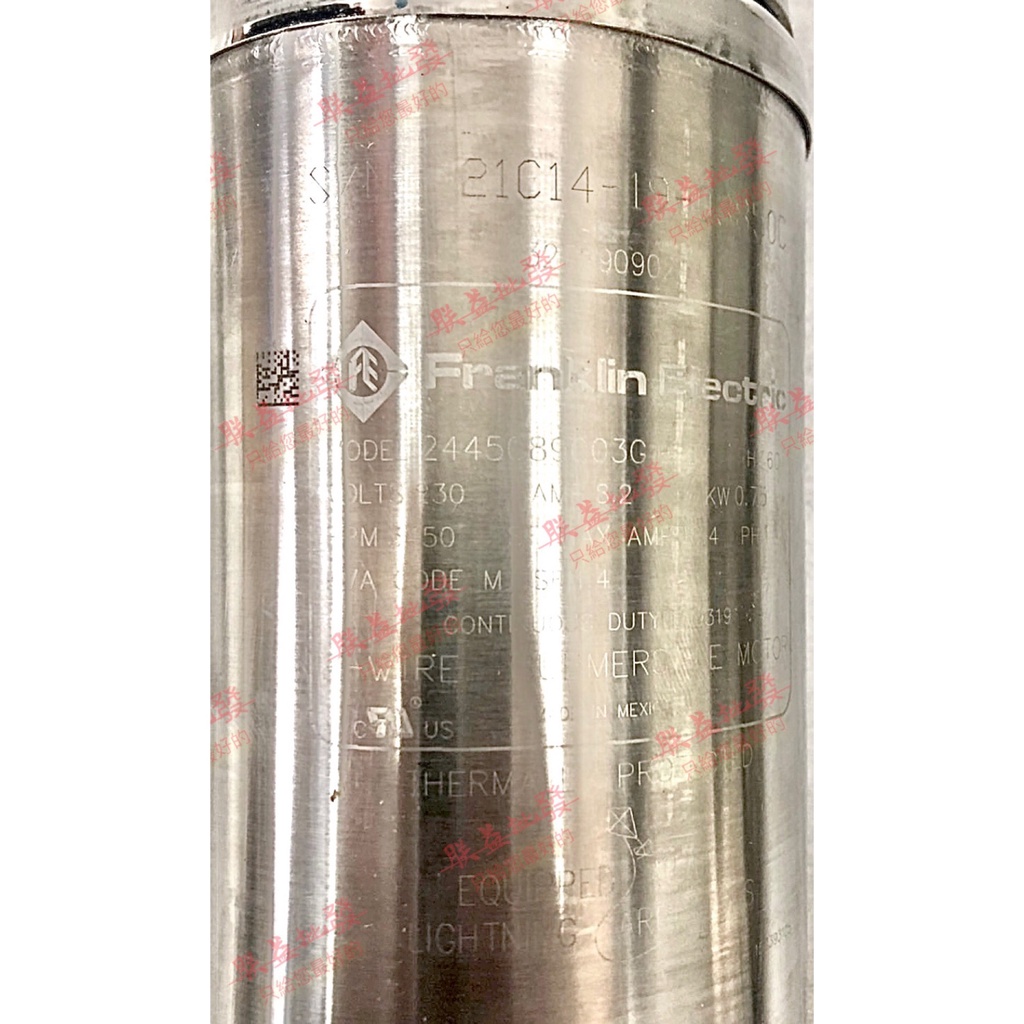 「朕益批發」美國富蘭克林 1/2HP 1HP 1.5HP 2HP 3HP 深水馬達 深水泵浦 井水馬達 井水泵浦 送水機 | 蝦皮購物