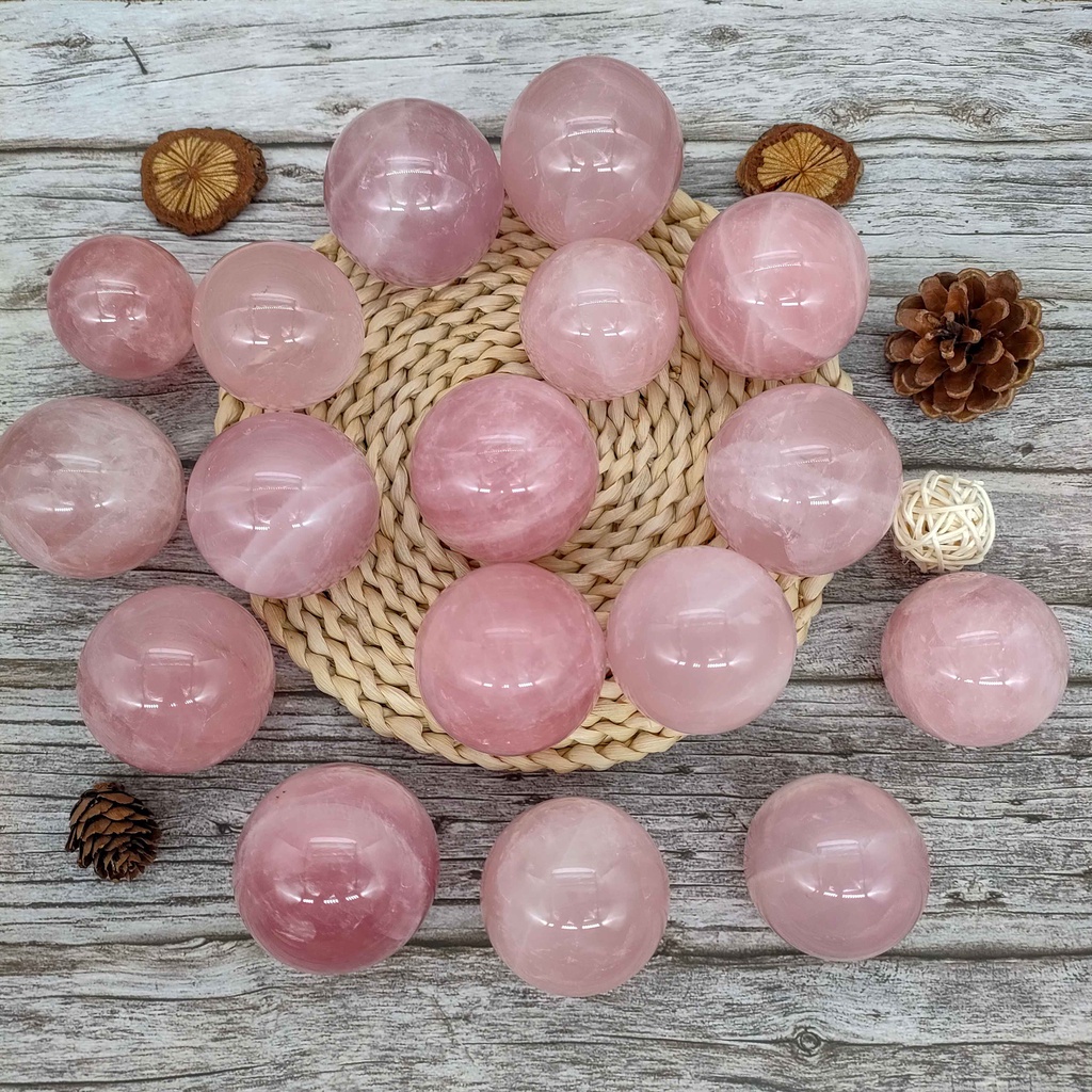 [硯嵐水晶YL Crystal]粉水晶球 天然水晶 粉晶球 能量球 粉晶 招姻緣 異性緣 | 蝦皮購物