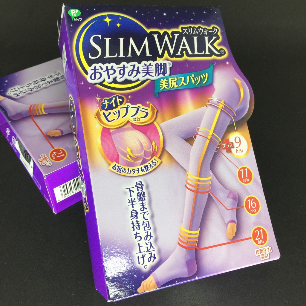 全新日本帶回 夢 SLIMWALK 睡眠專用 腿襪 提臀褲 機能襪 | 蝦皮購物