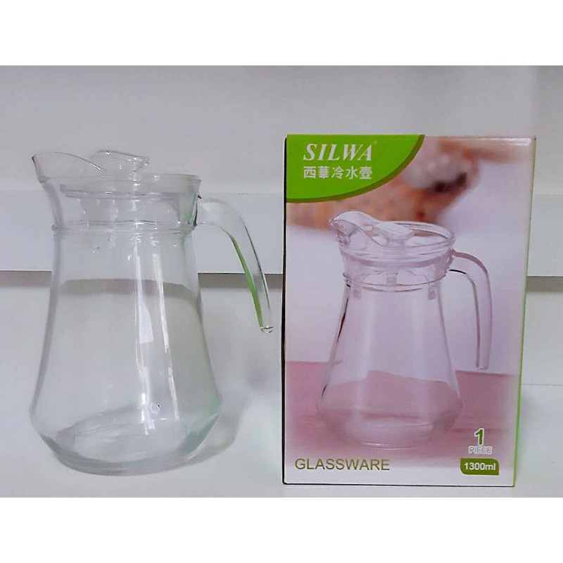 《台灣現貨 即時出貨》SILWA西華 1.3公升 玻璃冷水壺 1300ml 盒裝 全新厚實的玻璃材質 耐高溫 | 蝦皮購物