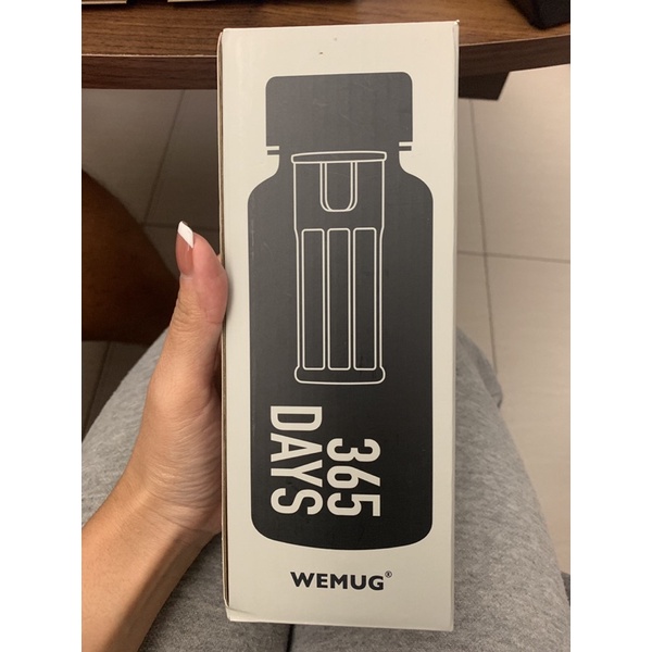 【全新】WEMUG隨身Tritan冷泡式水瓶365Days系列550ml-霧面黑 | 蝦皮購物