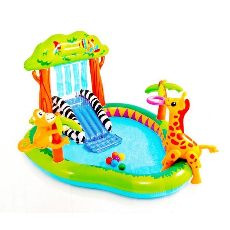 可刷卡分期 二手 好市多 叢林樂園戲水池 INTEX JUNGLE PLAY CENTER 全新 大特價 | 蝦皮購物