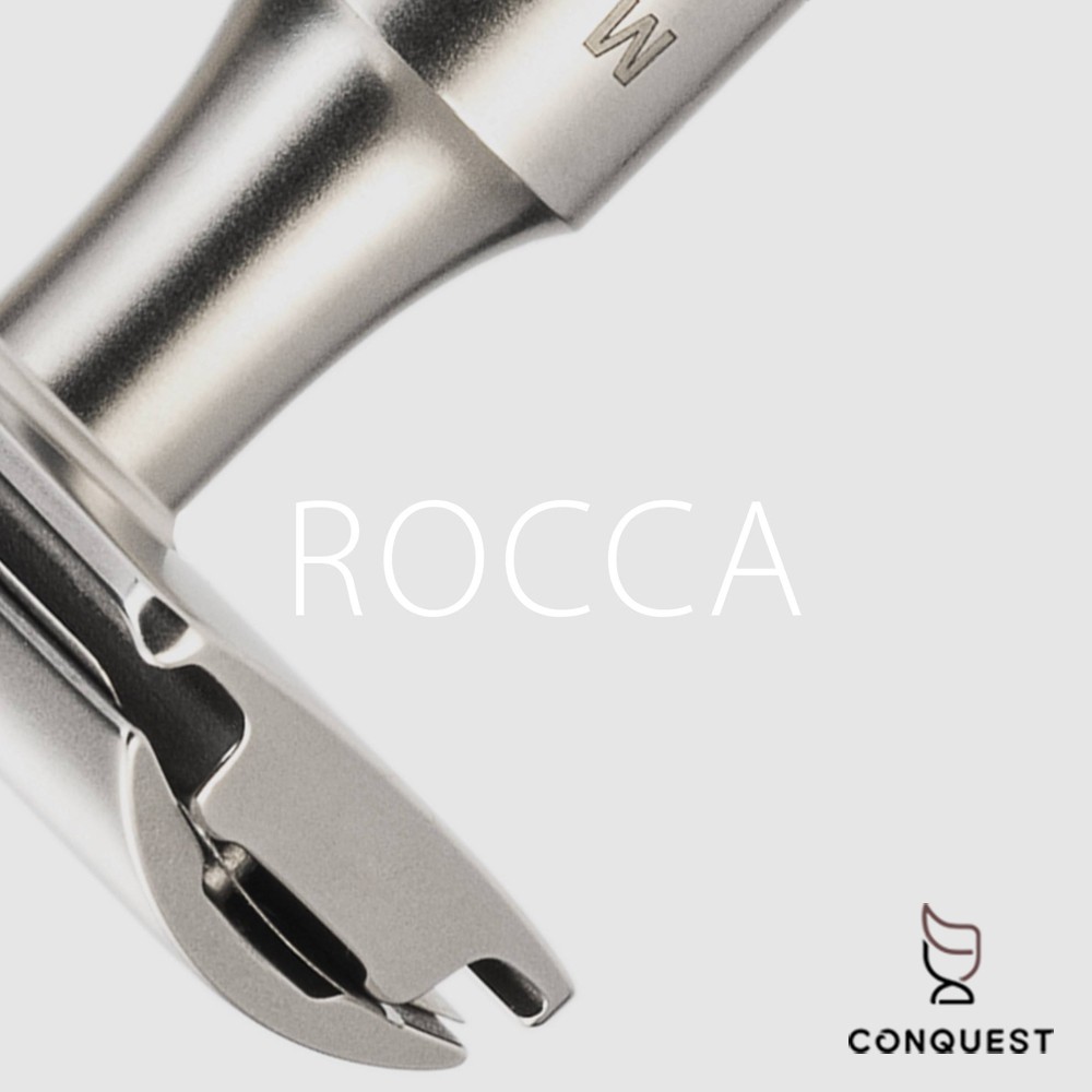 CONQUEST 】德國 MUHLE ROCCA R94 銀色消光刮鬍刀 不銹鋼材質 蜂巢狀結構手柄 封閉式 三件式 | 蝦皮購物