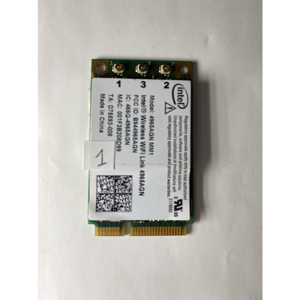 【漢克李記商行】INTEL 4965AGN 筆電無線網卡【二手品-非全新】 | 蝦皮購物