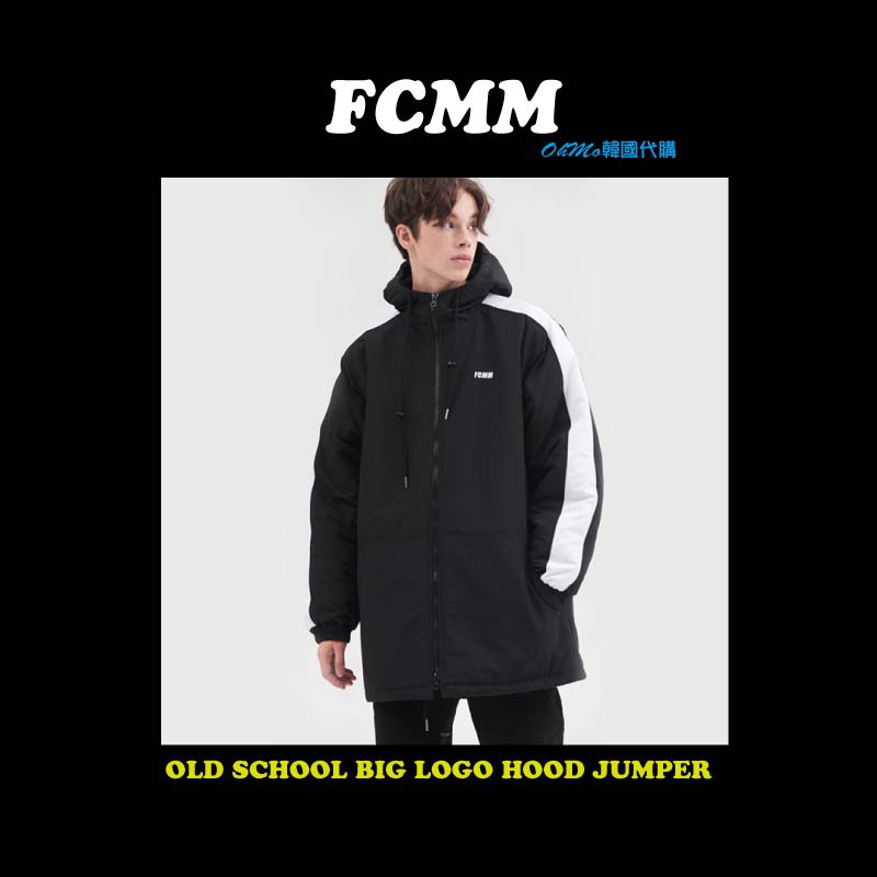 [FCMM] HelloOhMo OLD SCHOOL BIG LOGO 經典大LOGO 厚外套 短版 鋪棉 外套 | 蝦皮購物